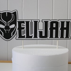 Panther cake topper | Etsy