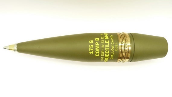 inert empty 175mm M437 High Explosive projectile round shell