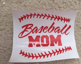 Baseball mom decal | Etsy