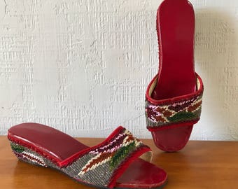 Beaded slippers | Etsy