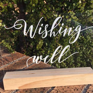 Wishing well sign | Etsy