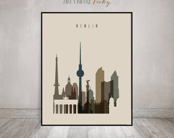 Berlin poster | Etsy