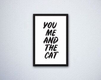 You me and the cat | Etsy