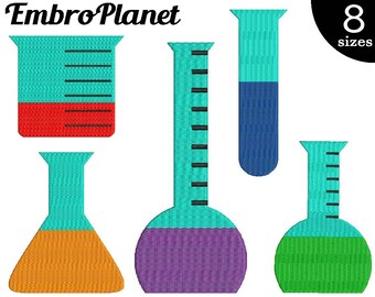 Chemistry embroidery | Etsy