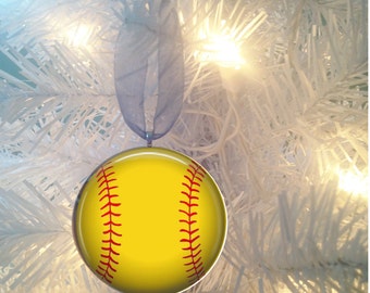 Softball ornaments | Etsy
