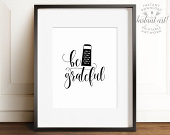Be grateful kitchen | Etsy