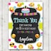 Printable Emoji Thank You Cards Emoji Chalkboard Thank You