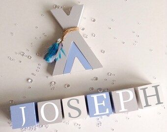 Baby name blocks | Etsy