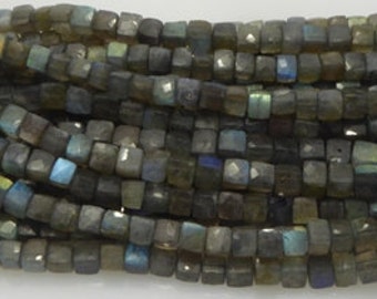 Labradorite Cube Amethyst Thai Silver Gold Vermeil Mixed Metal