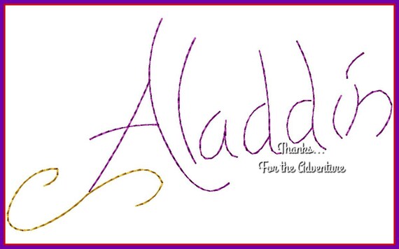 Aladdin Princess Jasmine's Prince from Aladdin Autograph