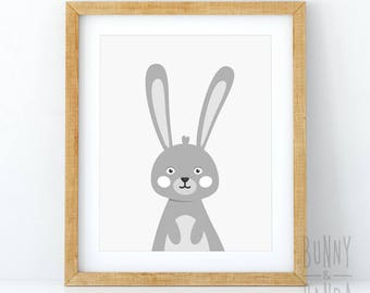 Rabbit print | Etsy