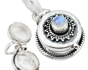 Moonstone locket | Etsy