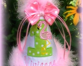 Items similar to Flamingo First Birthday Hat, You Choose Colors ...
