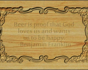 Benjamin Franklin Quotes Beer Is Proof Quote Wall Decal