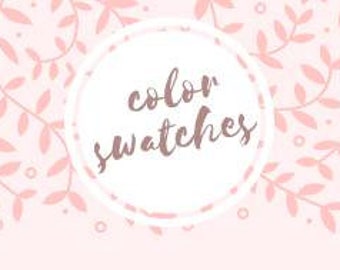 Color Swatches for Cyan Yellow Yellow-Green and Green