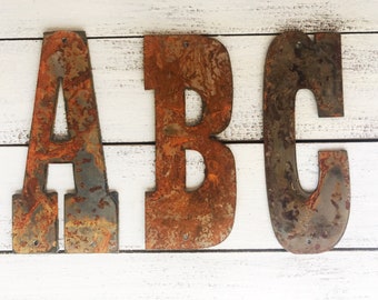 Large metal letters | Etsy