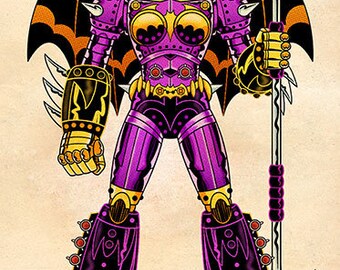 Dragun Shogun Warrior Poster Collection Print 16x24