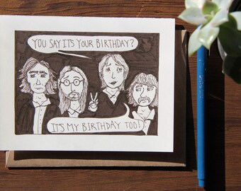 Beatles cards | Etsy