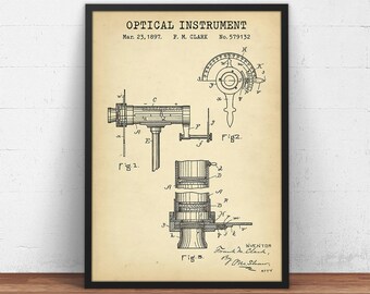 Optometrist Trial Frame Patent Print Optical Shop Poster