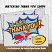 Photo Thank You Card Kids Superhero Thank You Photo Card Super