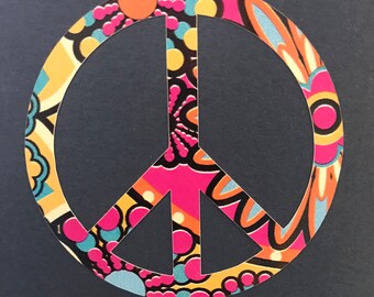 Peace sign decal | Etsy