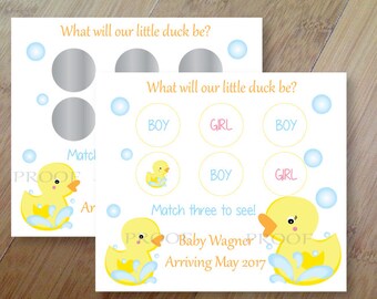 Duck gender reveal | Etsy