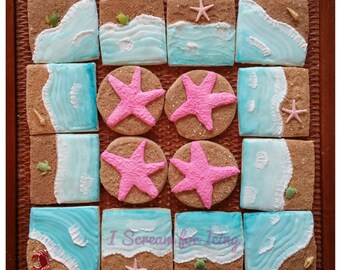 Beach cookies | Etsy