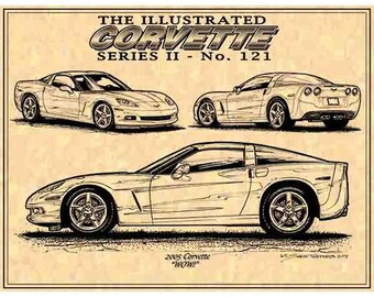 1963 C2 Corvette Car Print63 Corvette First Sting Ray
