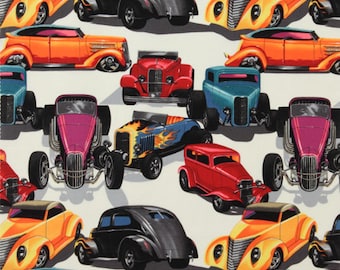 Hot rod fabric | Etsy