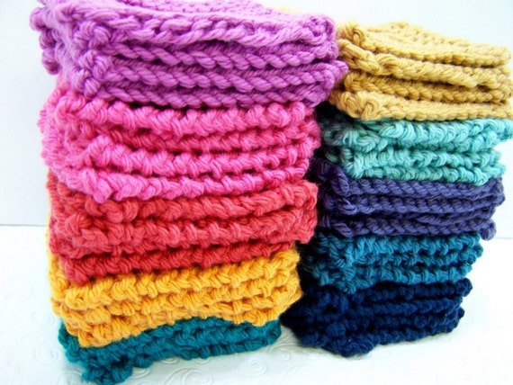 Set of 8 Mini Face Cloths Pima Cotton Spa Wash Cloth Set