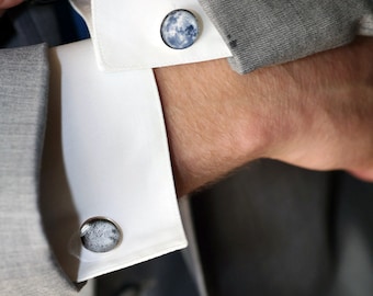 Jupiter Cuff Links Galaxy Accessories Gifts for Dudes