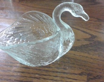 Glass swan | Etsy