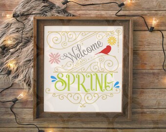 Spring svg files | Etsy
