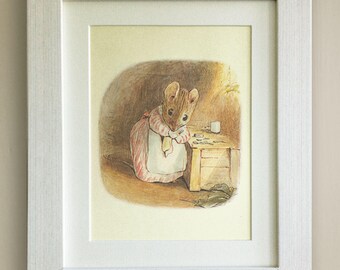 BEATRIX POTTER Peter Rabbit Quote Print New Baby/Birth