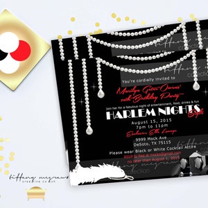 Harlem nights invitations | Etsy