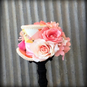 Pink mini top hat | Etsy