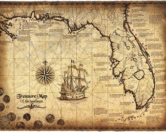 Mobile Bay Map Art Mobile Harbor c.1865 Old Maps and