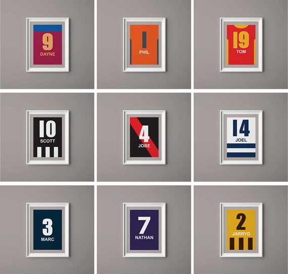 AFL Club Colours Printable Digital Download Team
