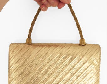 Gold evening bag | Etsy