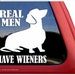 Real Men... DC337SP1 High Quality Adhesive Vinyl Dachshund