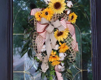 Sunflower swag | Etsy