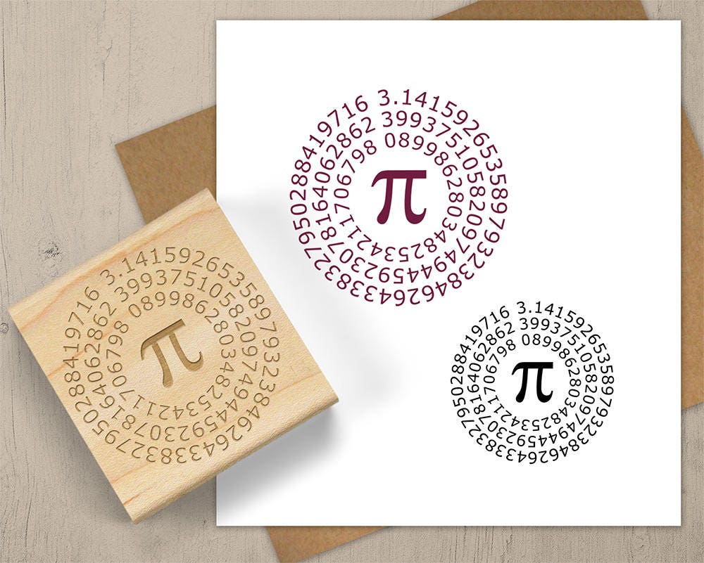 PI Stamp Math Gift Math Geek Stamp Math Teacher Stamp Math