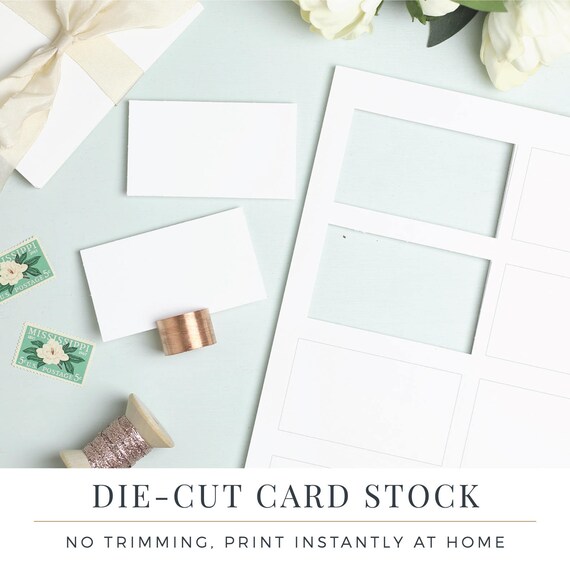 Flat Place Card Paper Perforated Paper for Place Cards and