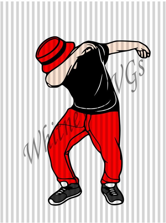 Dabbing Man SVG DXF Cutting File