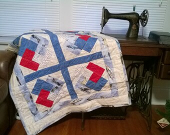 Airplane quilt | Etsy
