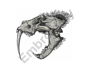Anthro Tribal Saber Tooth Tiger Print