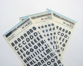 Rub on letters | Etsy