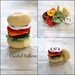 Crochet Pattern Cheeseburger Stacking Rings