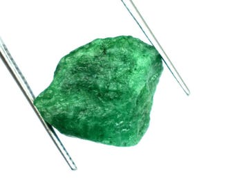 Uncut emerald | Etsy