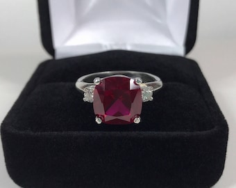Ruby ring oval cut gemstone ring ruby oval cut ruby ring